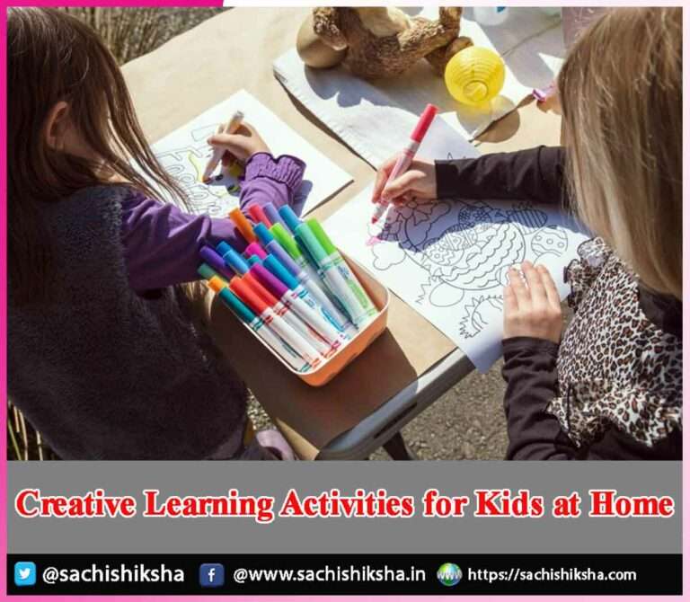 Creative Learning Activities for Kids at Home | Sachi Shiksha